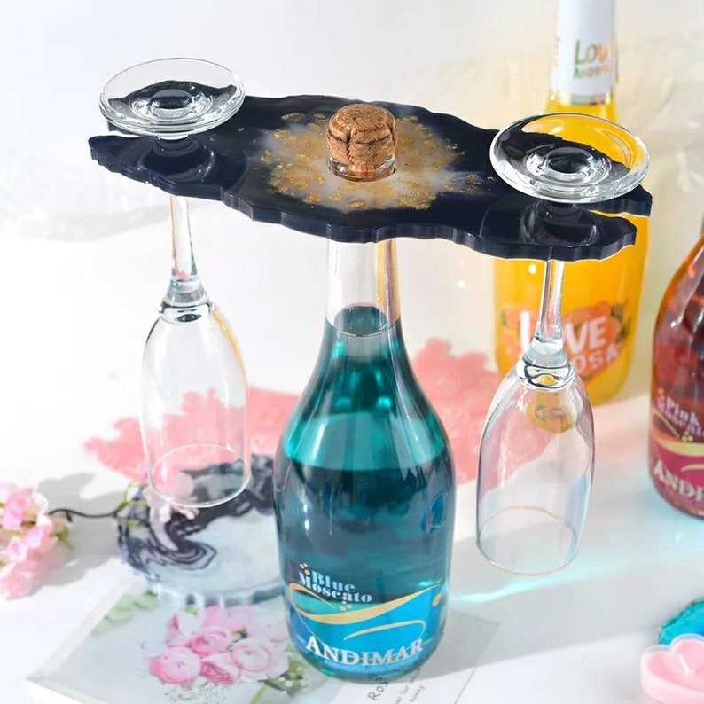 Creative Wine Rack Silicon Mold - Cup Holder Silicone Mold - Wine Glass ...