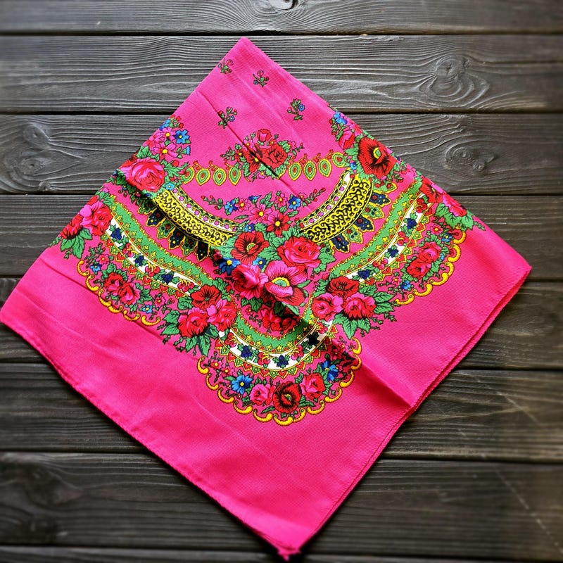 Babushka Scarf - Etsy