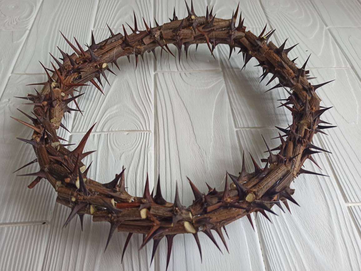 Sharp Thorn Jesus Crown, Rustic Christian Passover Decor - Etsy