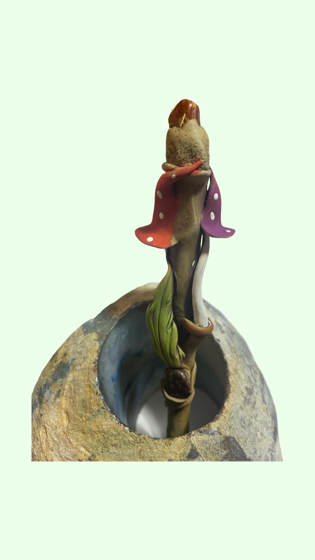 Reusable Clay and Gemstone Bic Pen/ Organic - Etsy