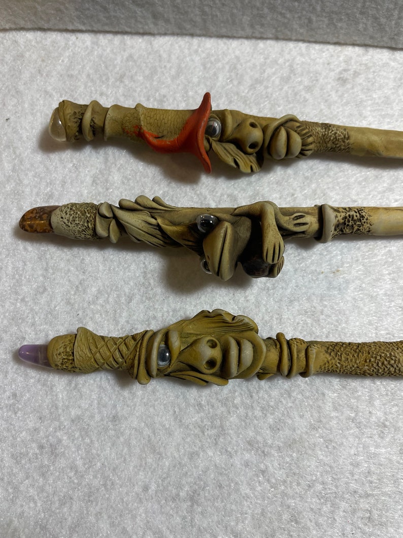 Reusable Clay and Gemstone Bic Pen Covers / Organic - Etsy