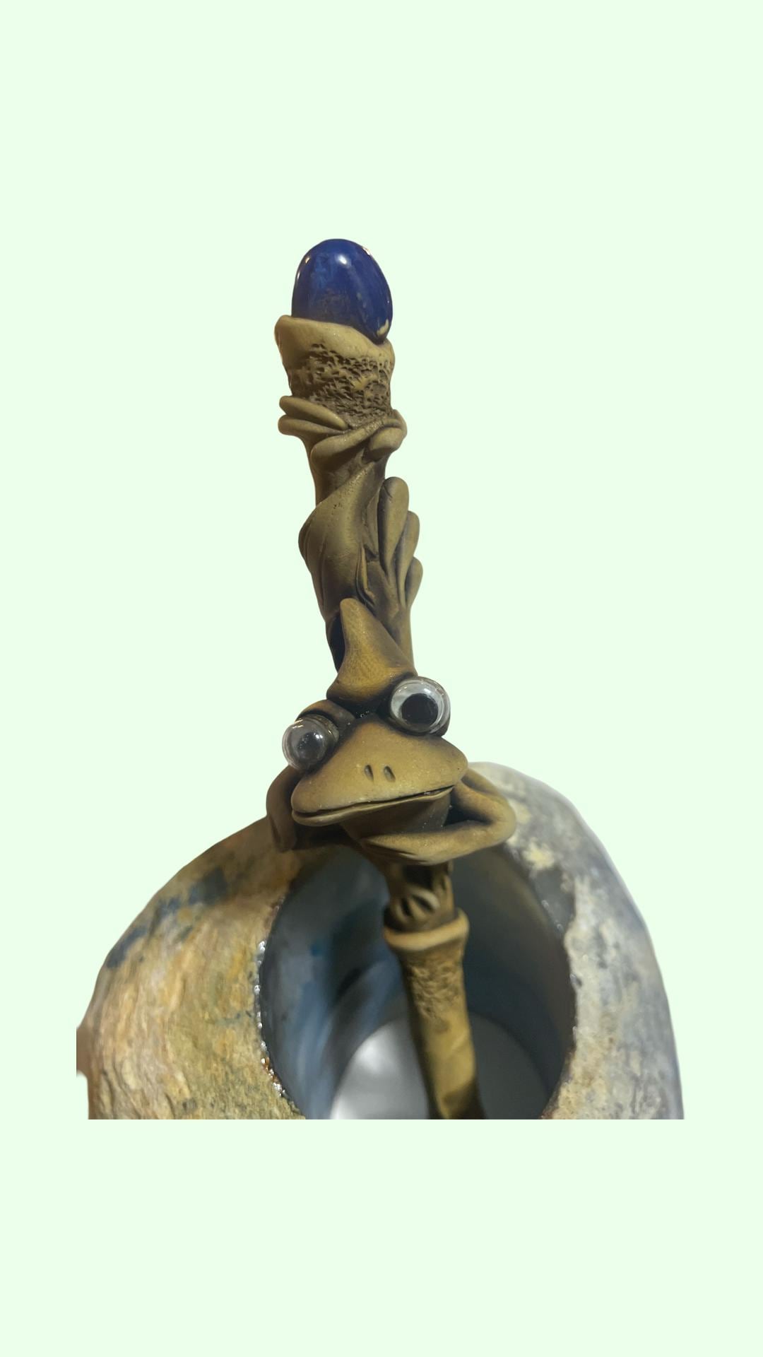 Reusable Clay and Gemstone Bic Pen/ Organic - Etsy