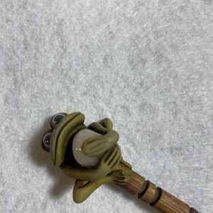 Wood, Clay and Gemstone Hair Stick / Organic - Etsy