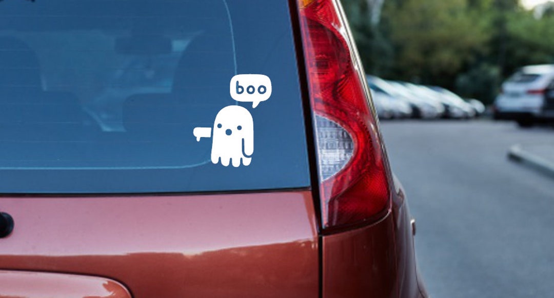 Ghost Says Boo Car Window Decal Bumper Sticker Panel Vinyl - Etsy