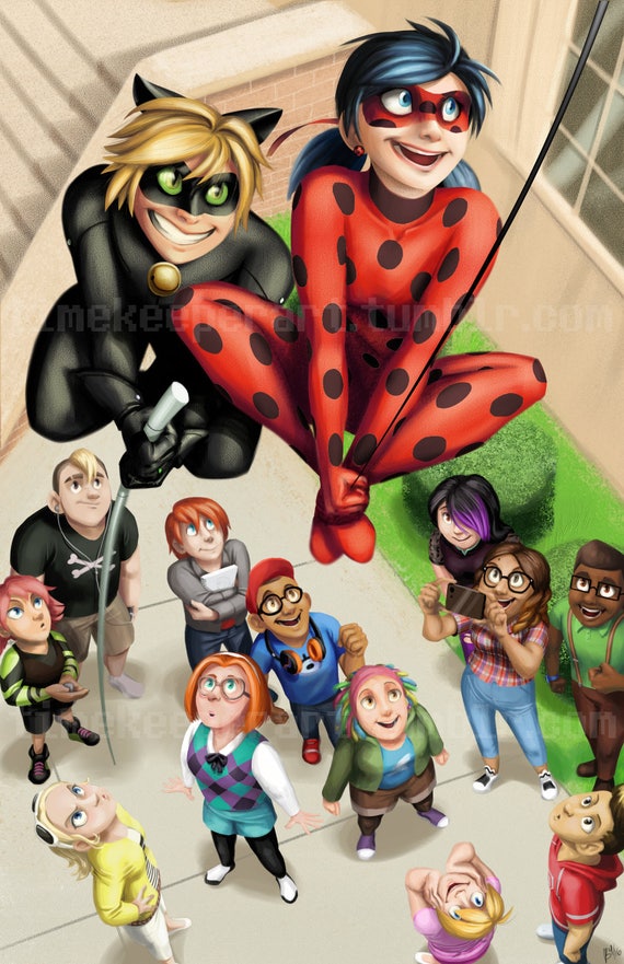 Miraculous Ladybug Poster Print | Etsy