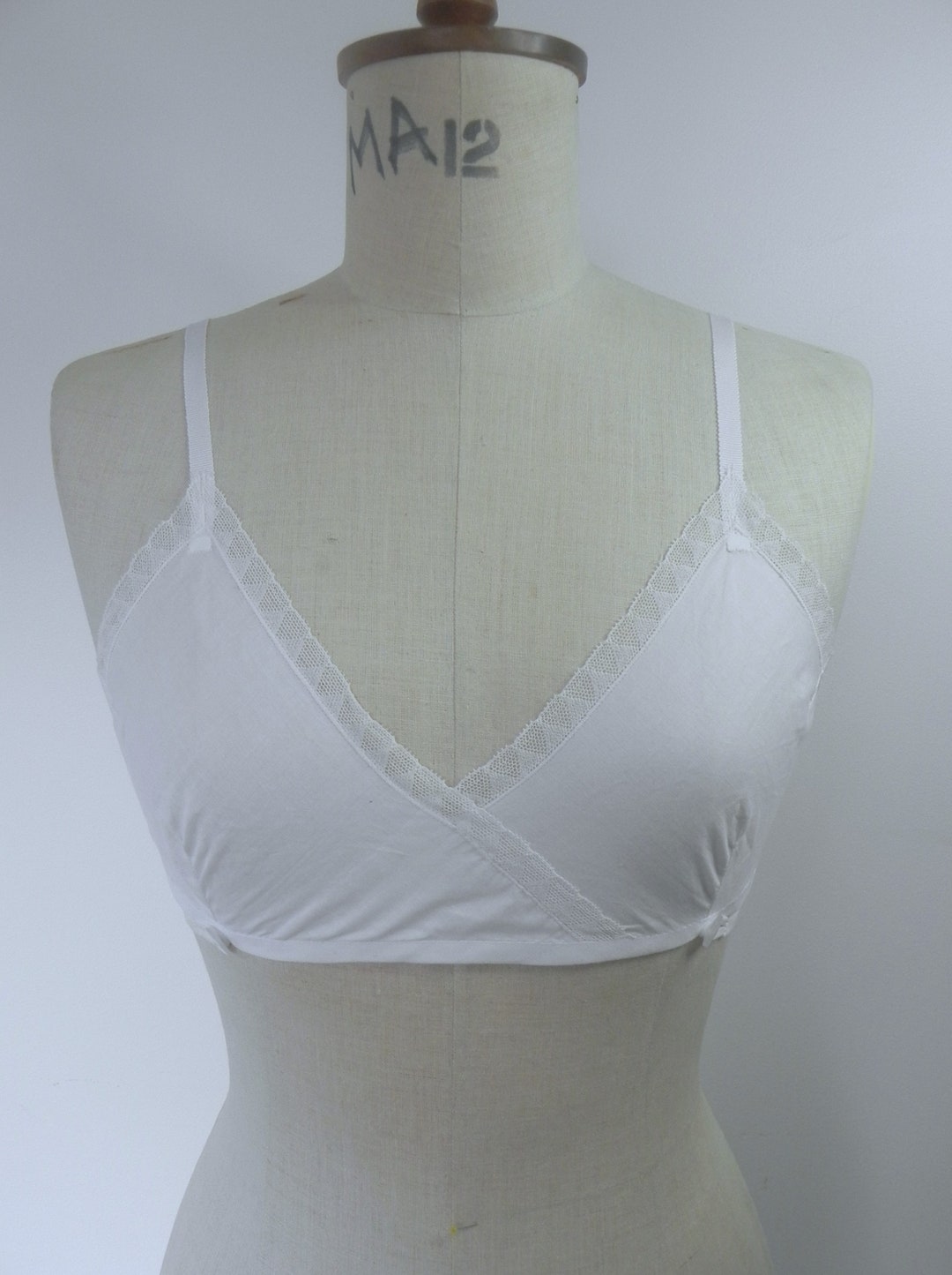 White Handkerchief Bra, Kestos Style, Size UK 14 - Etsy