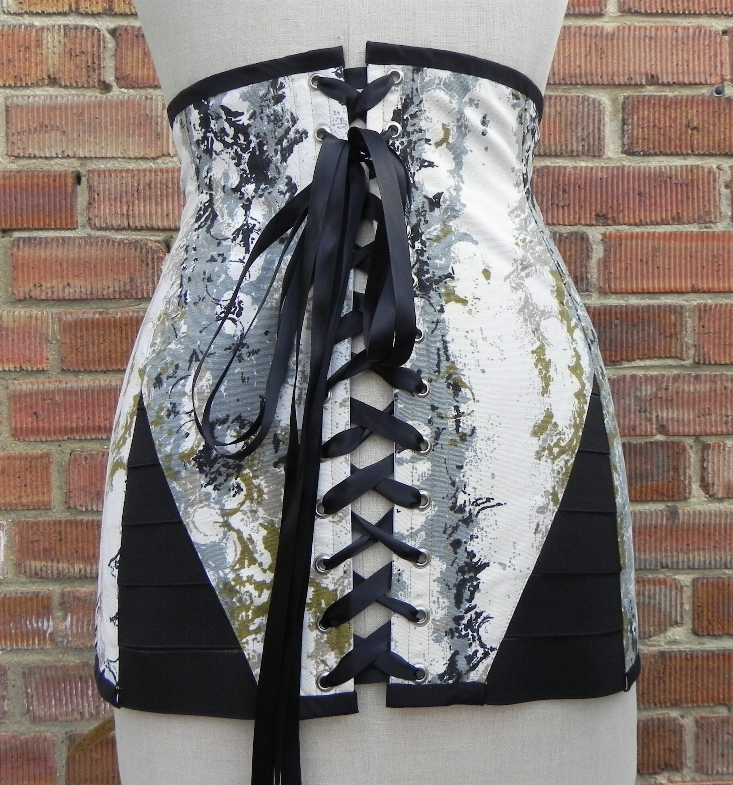 Printed Corset Girdle W-62cm - Etsy