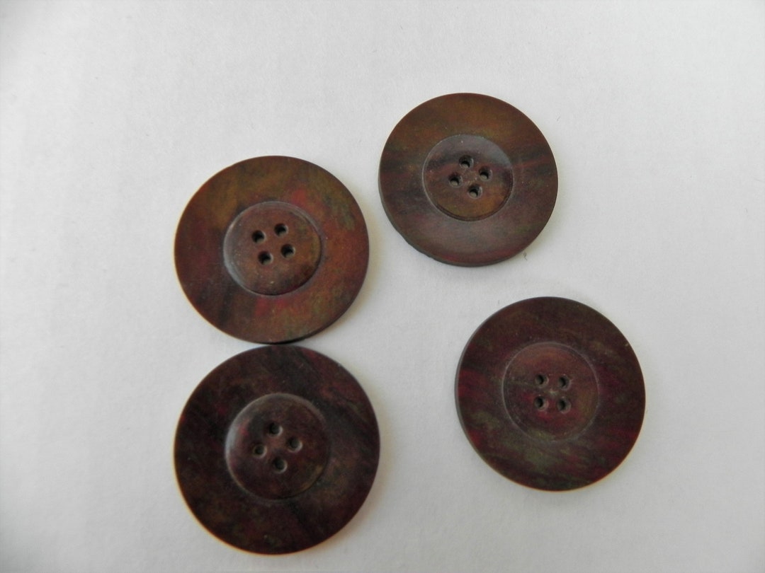28mm Brown 4 Hole Buttons - Etsy
