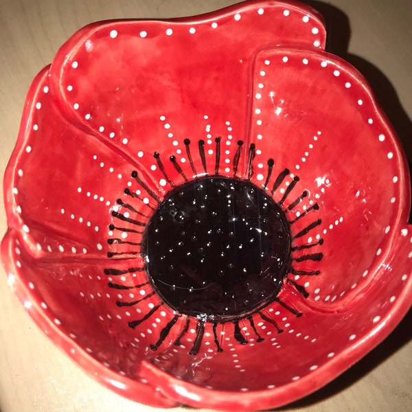 Ceramic Poppy - Etsy UK