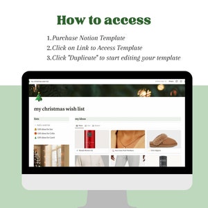 Notion Gift Tracker | Notion Digital Planner Holiday Christmas Gift ...