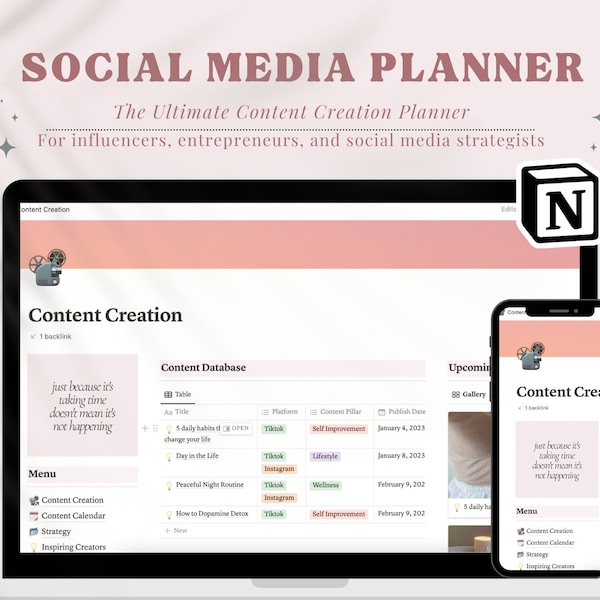 Notion 2023 Goal Template Notion Dashboard, All in One Notion Template, Notion Planner, Notion ...