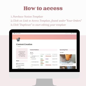 Notion Social Media Planner | Notion Content Creation Template, Notion Content Creation Planner ...