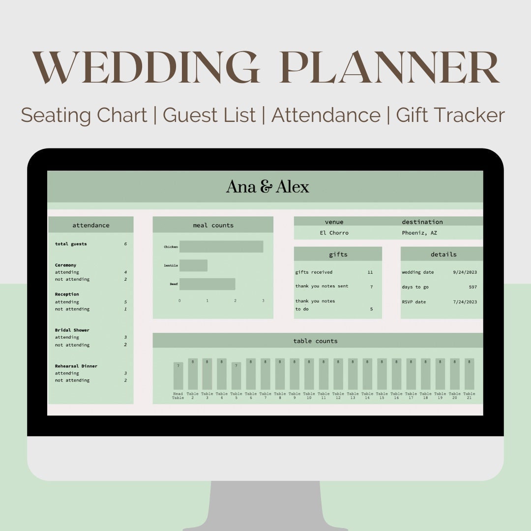 Excel Seating Chart Template Wedding