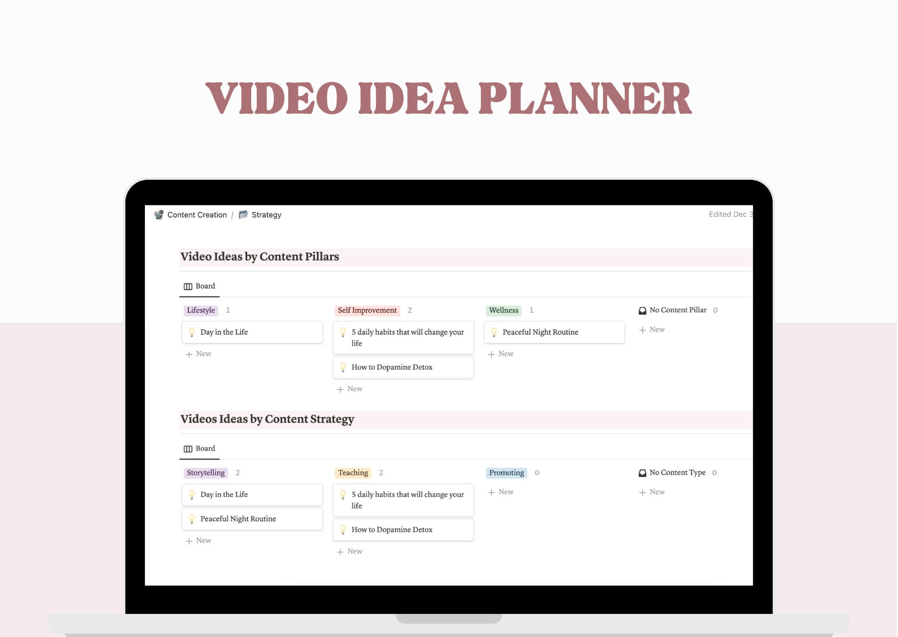 Notion Social Media Planner Notion Content Creation Template, Notion Content Creation Planner ...