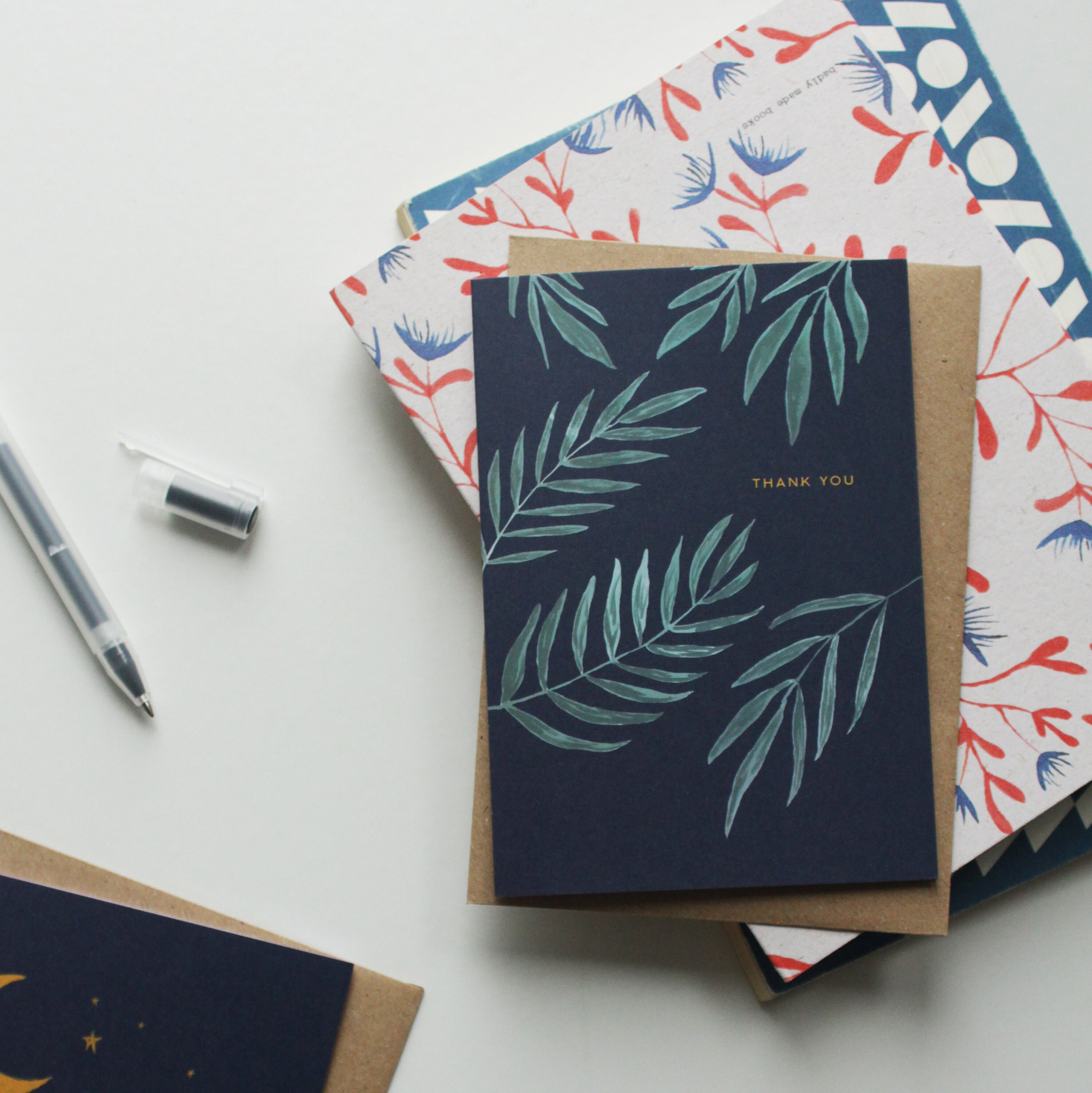 Botanical Thank You Card - Etsy