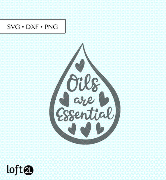Essential Oil Drop Graphic SVG DXF Png Cut Files Essential | Etsy