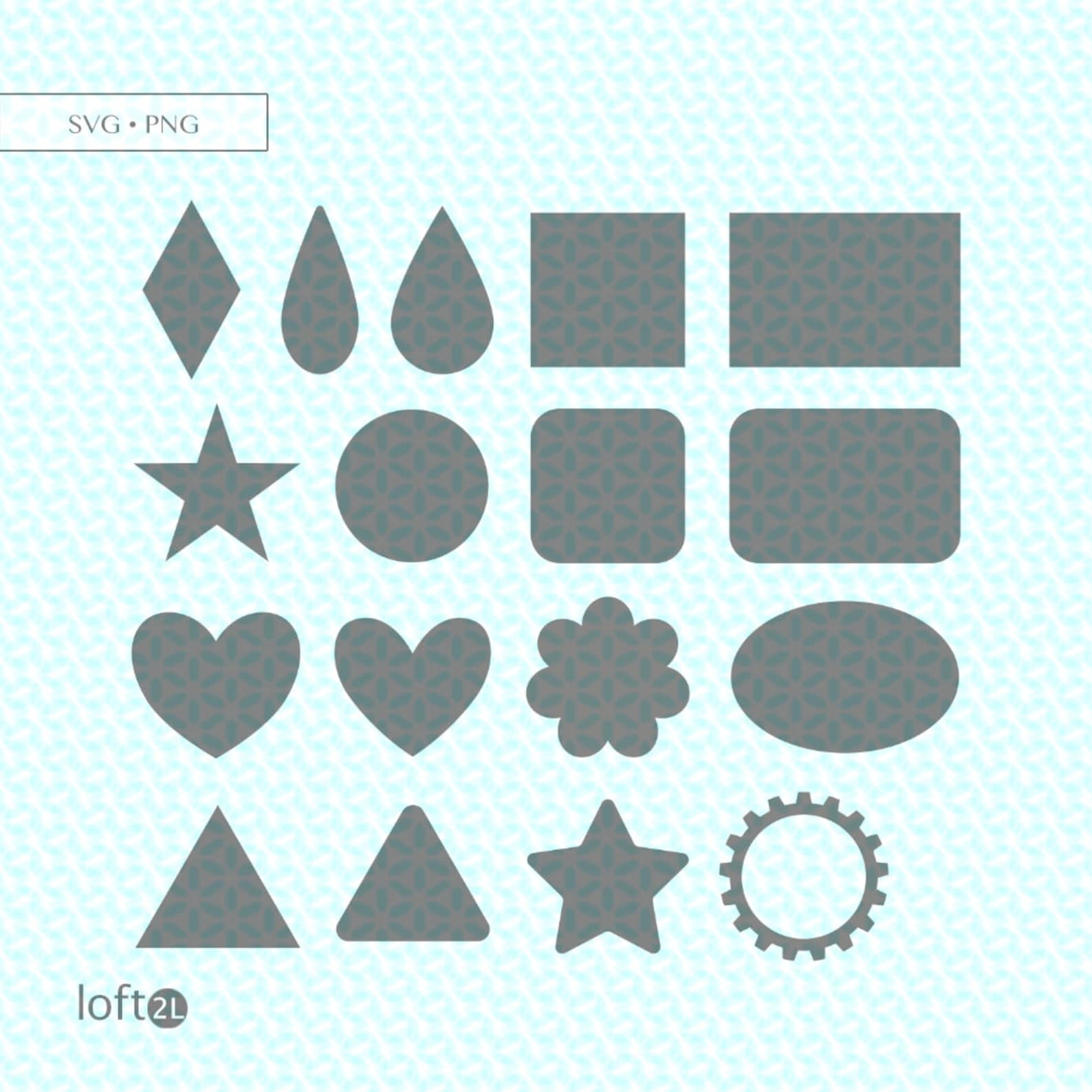 Basic Shapes Bundle Svg Shapes Png Shapes Digital Download - Etsy