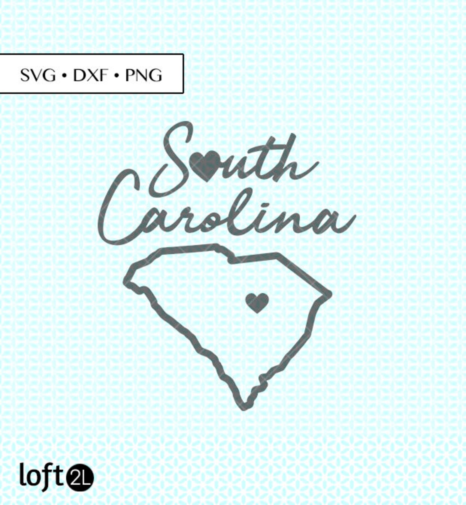 South Carolina SVG DXF Png Cut Files, South Carolina State Outline Svg ...