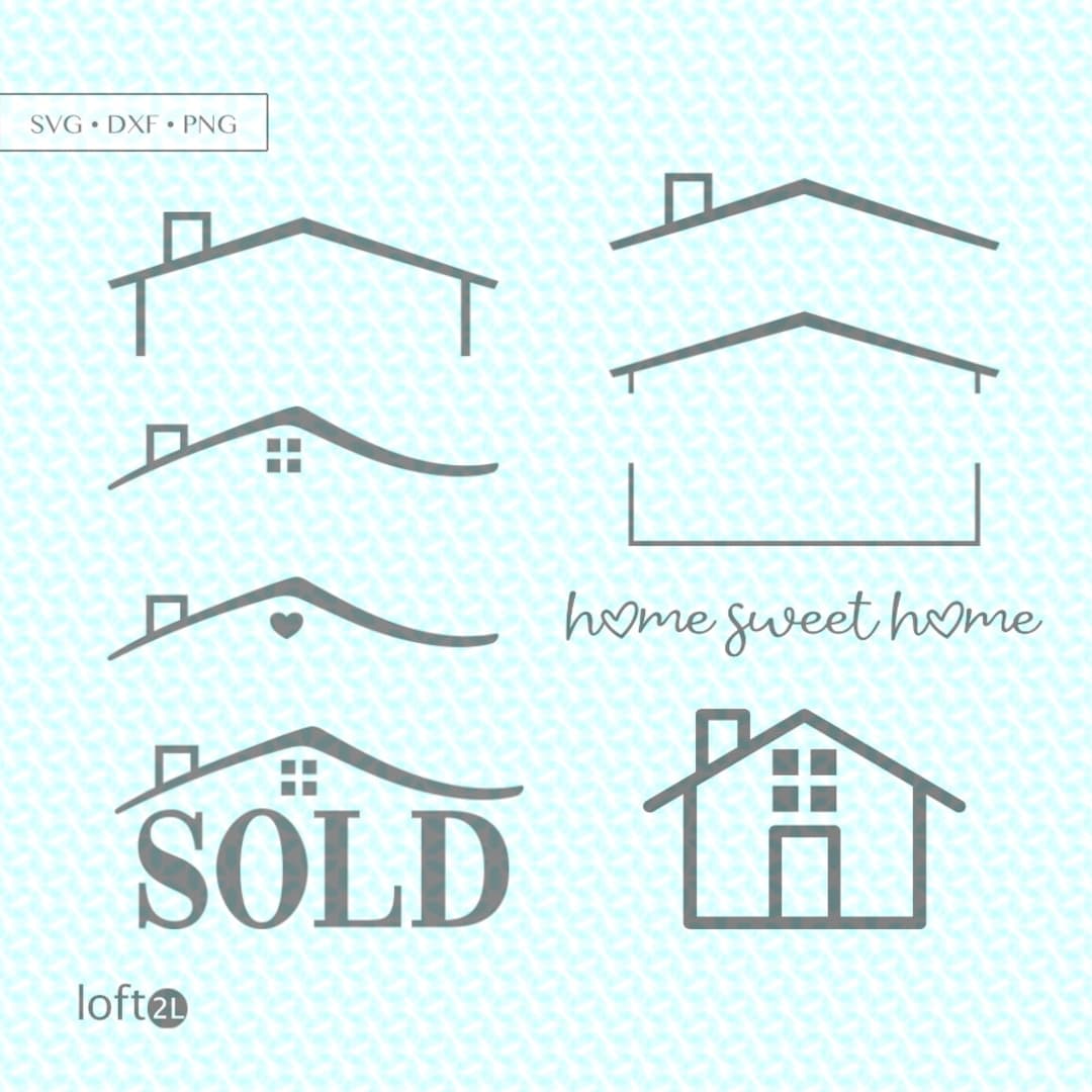 Realtor Real Estate Bundle Svg, House Roof Svg, Real Estate Roof Png ...