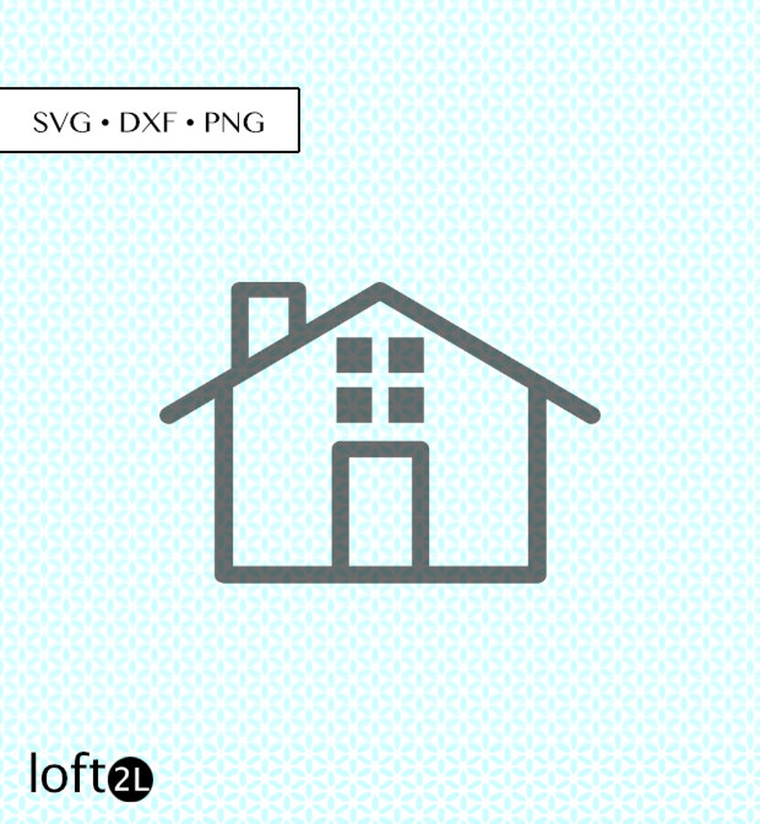 Realtor Real Estate House Outline SVG DXF Png Cut, House Svg, House PNG ...