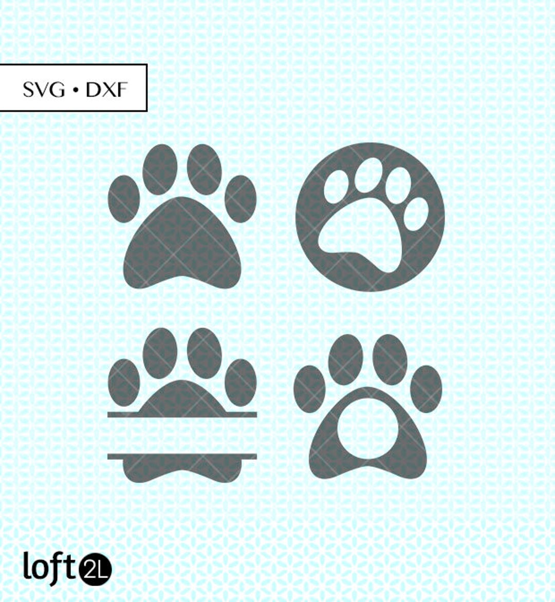 Paw SVG DXF Cut Files Paw Svg Paw Dxf Paw Cut Files - Etsy
