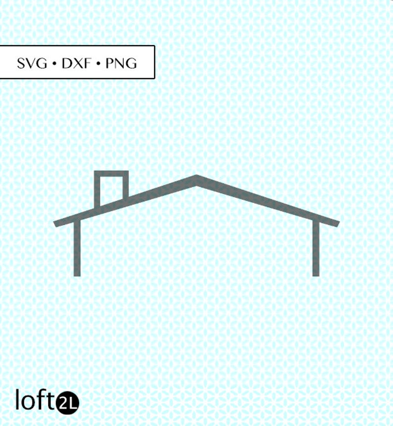 Realtor Real Estate Roof House Outline SVG DXF Png Cut, Roof House Svg ...