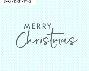 Merry Christmas Script Svg - Etsy