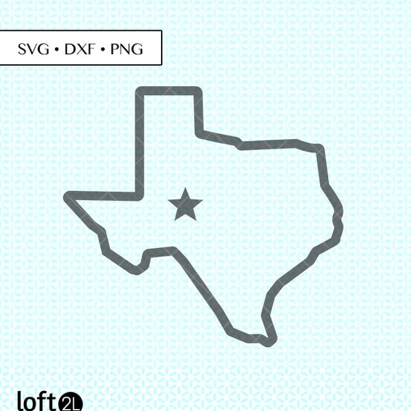 Texas Outline - Etsy