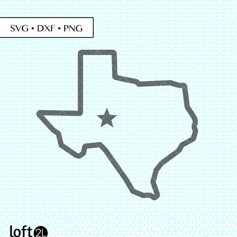 Texas Outline - Etsy