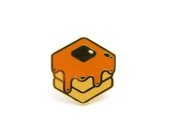 Pancake Enamel Pin - Etsy