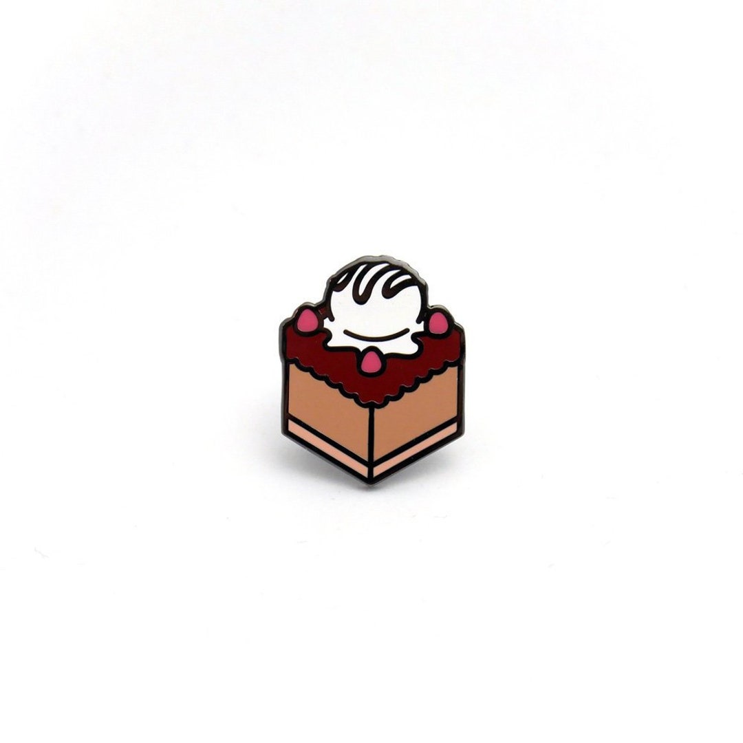 Choco Ice-cream Cake Enamel Pin // Happy Cake Day, Dessert, Kawaii ...