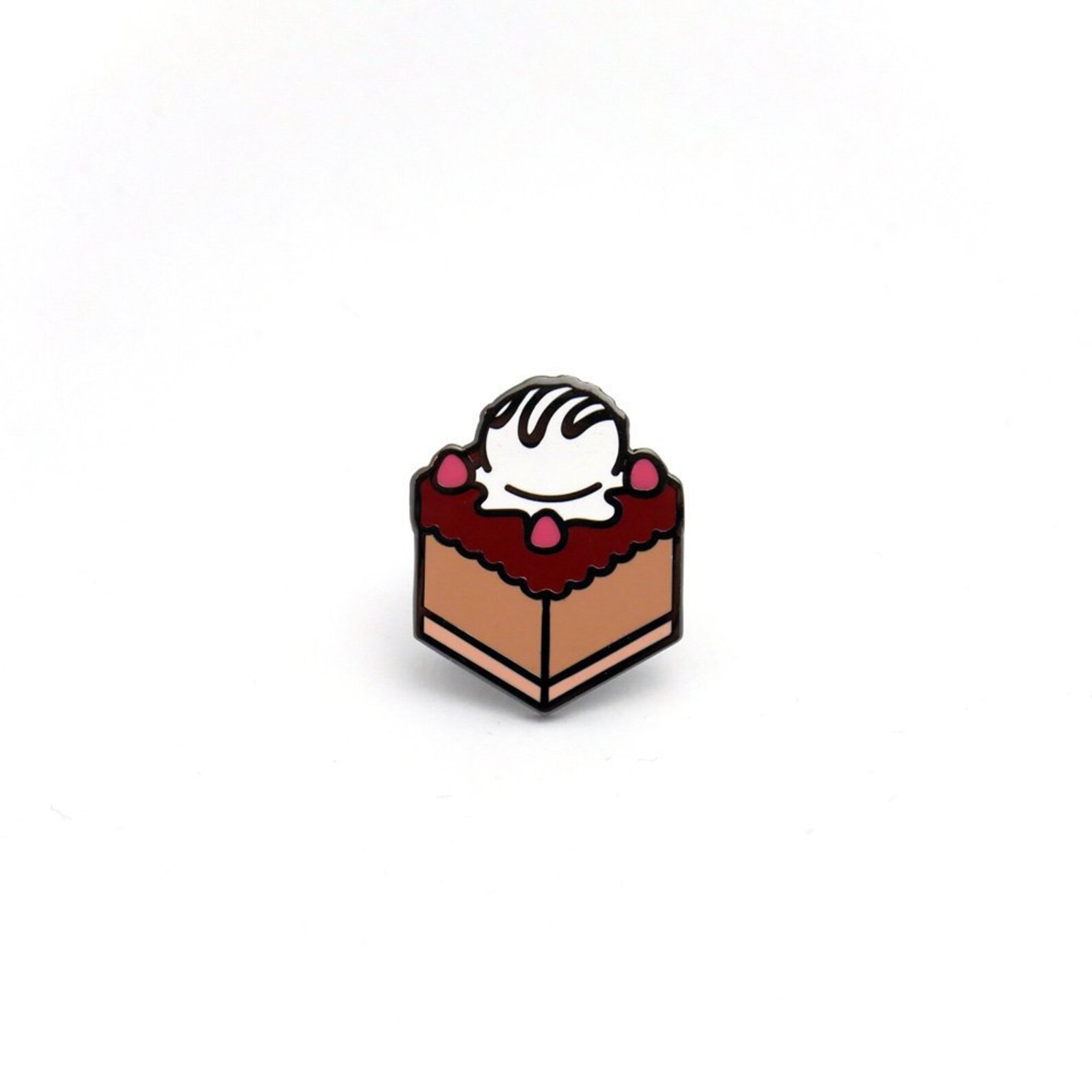 Choco Ice-cream Cake Enamel Pin, Happy Cake Day Dessert - Etsy