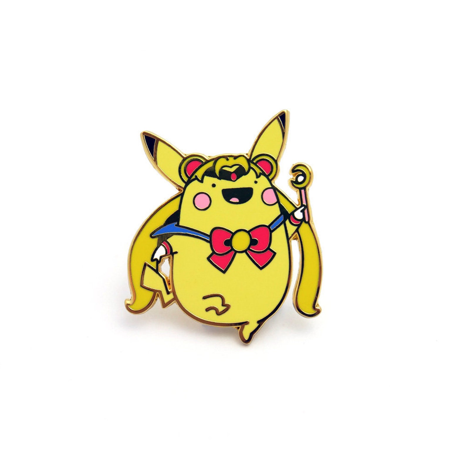 Sailor Pikamoon Enamel Pin // Pokemon Sailor Moon Pikachu - Etsy