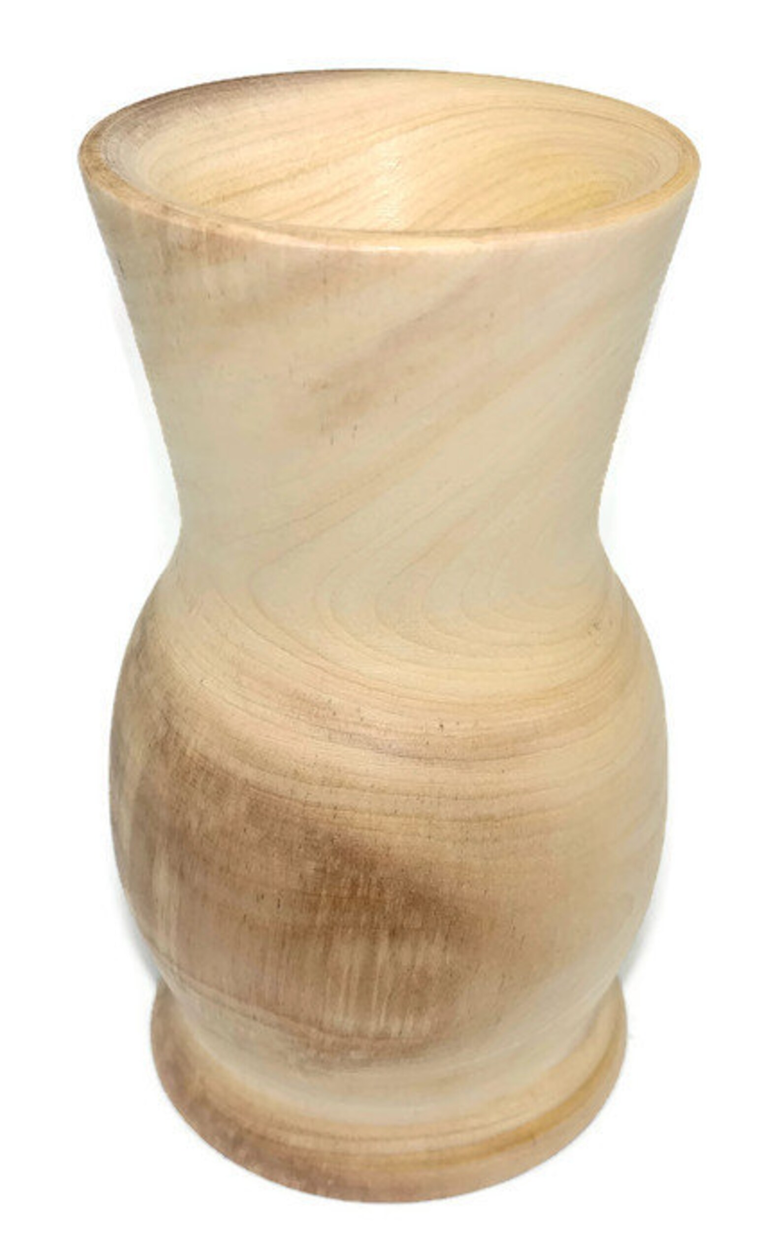 Wood Vase, Hollow Form Vessel, Small Vase, Pencil Holder, Rustic Home ...