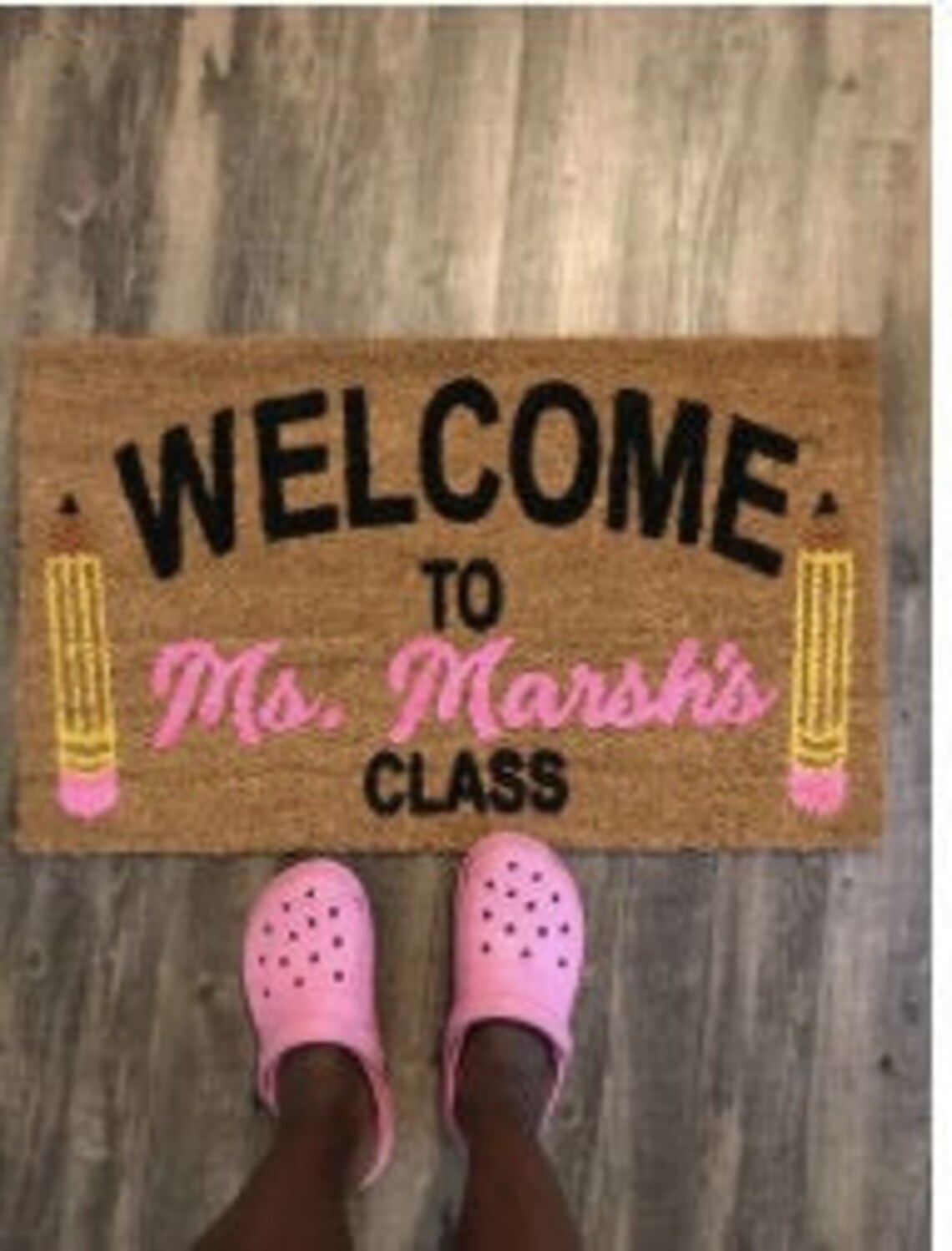TEACHER MAT Custom Doormat Teacher Appreciation Gift - Etsy
