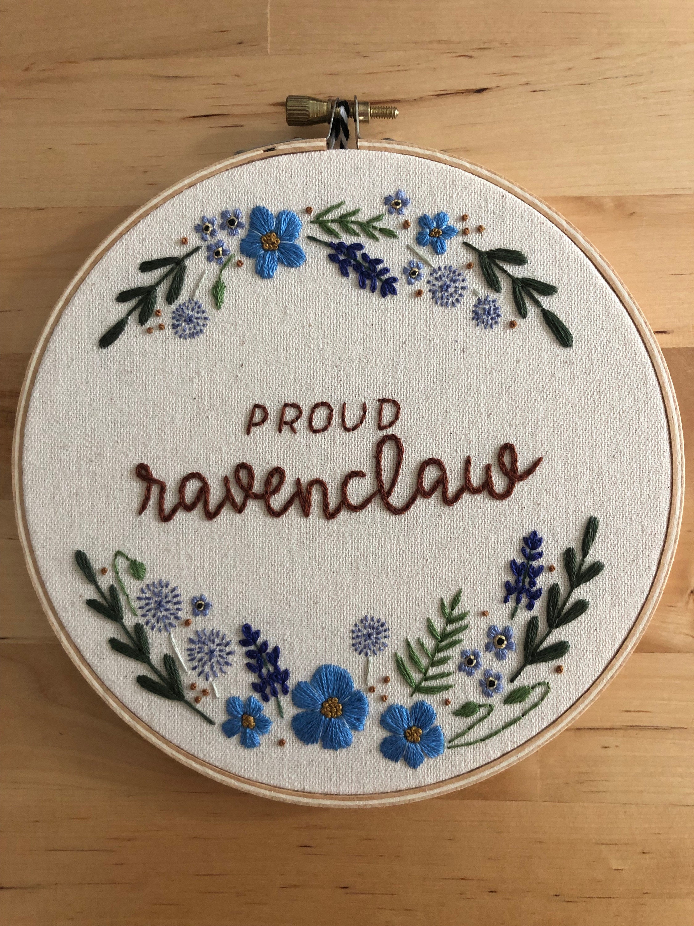 6 Inch Harry Potter Ravenclaw Hand Embroidery Hogwarts House - Etsy