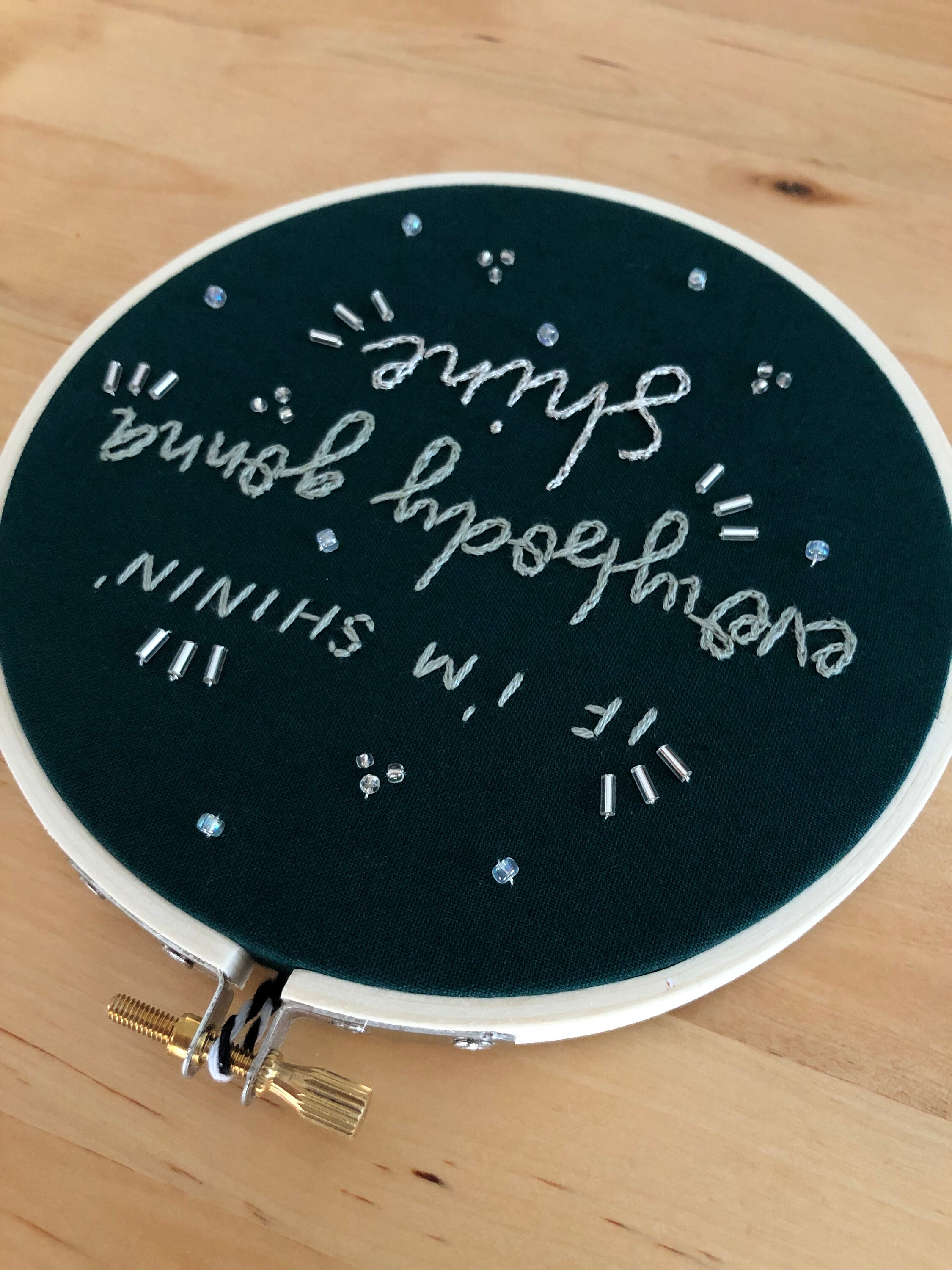 5 Inch Lizzo Lyrics Hand Embroidery If I'm Shinin' - Etsy
