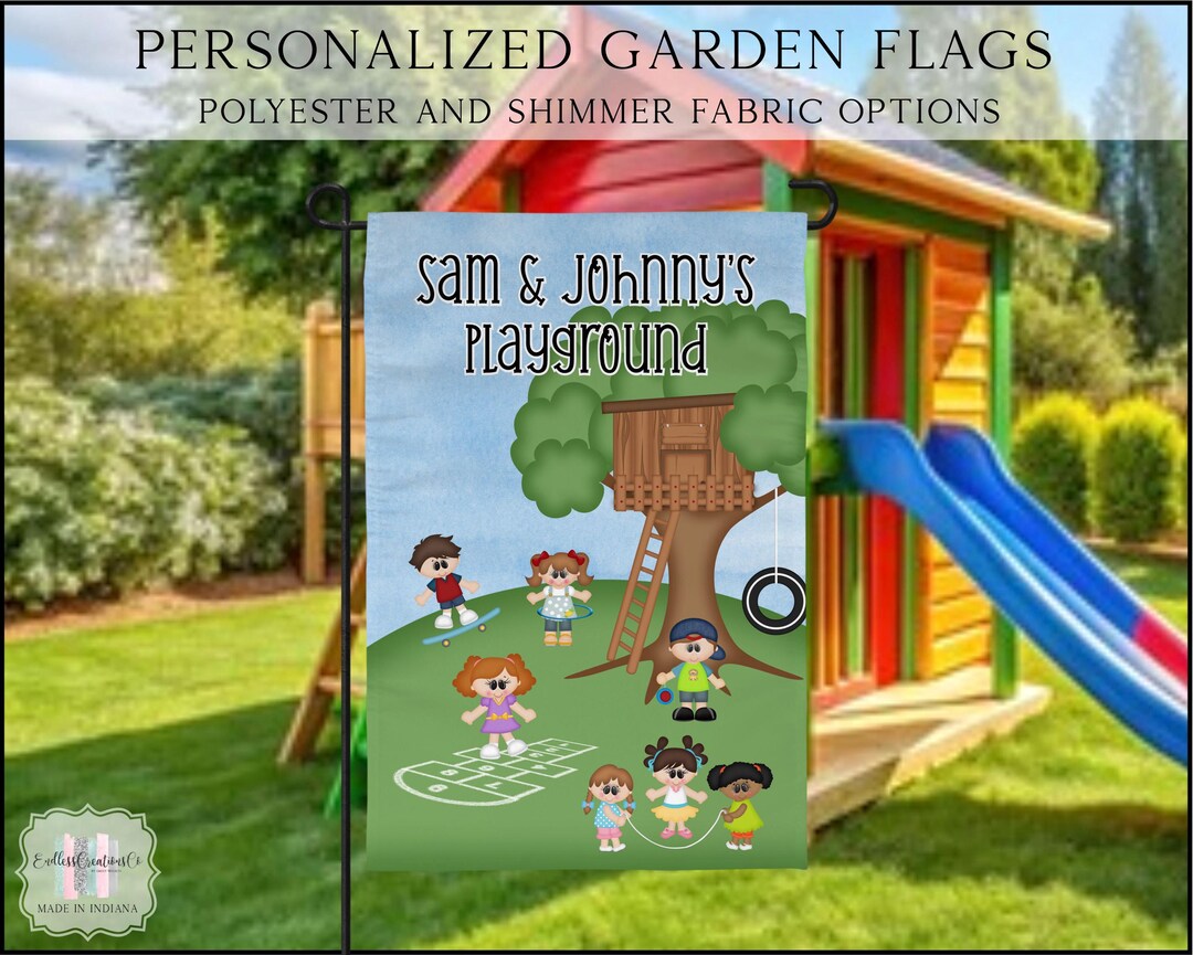 Kids Playground Flag, Kids Tree House Flag, Kids Fort Flag, Kids ...
