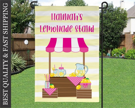 Personalized Lemonade Stand Flag Summer Garden Flag Lemonade - Etsy