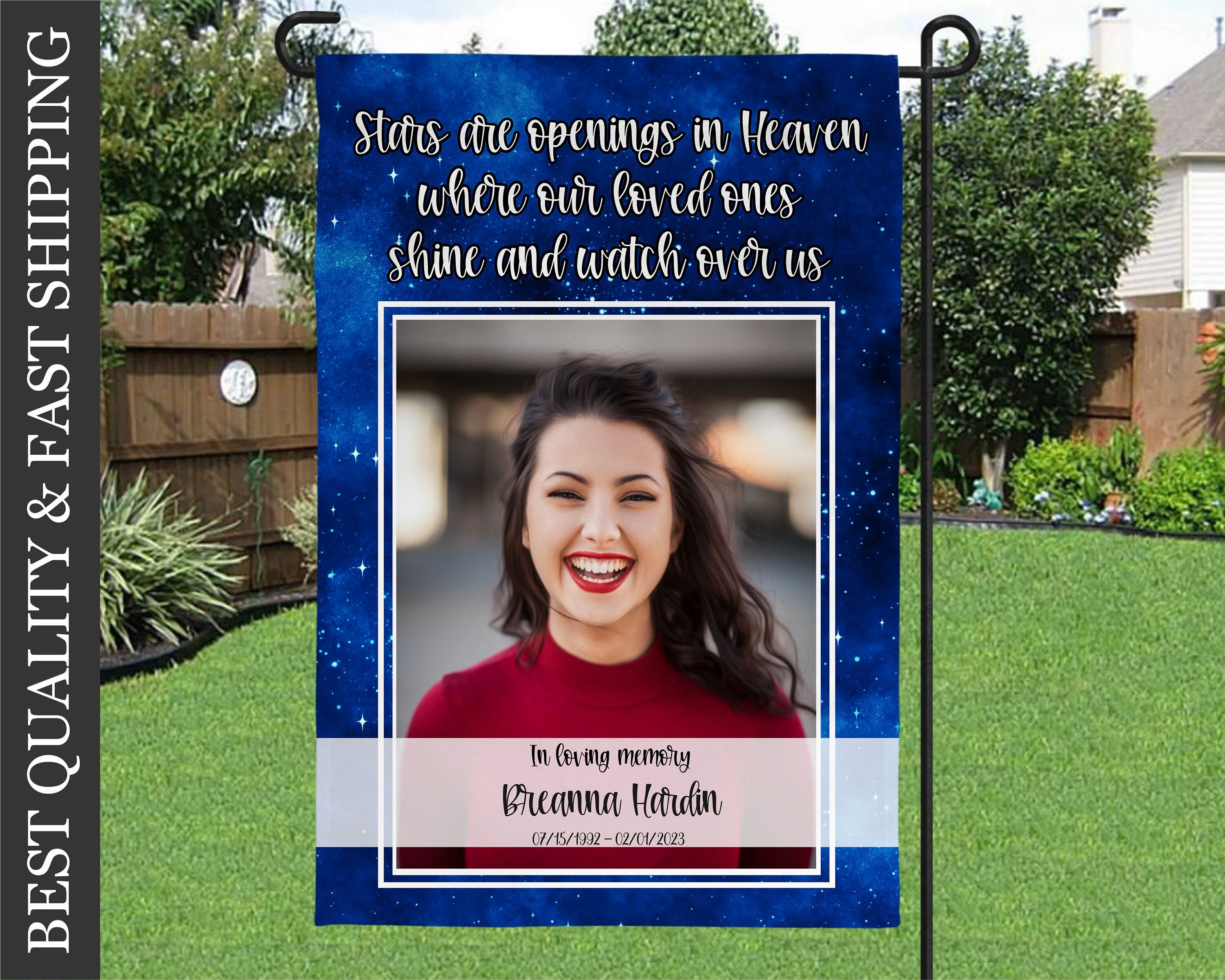 Memorial Garden Flag in Loving Memory Of Sympathy Flag - Etsy