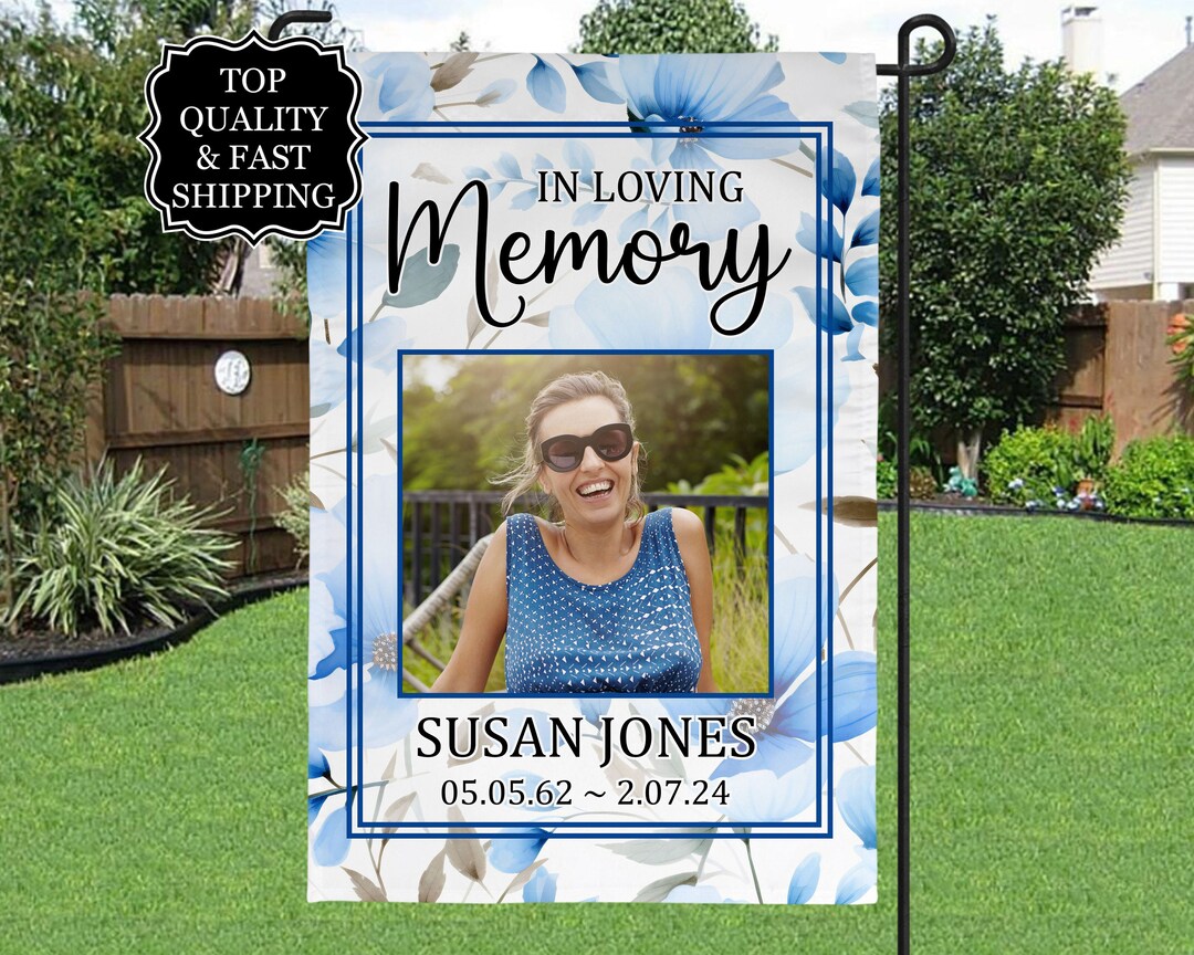 Memorial Garden Flag, in Loving Memory Of, Sympathy Flag, Commentary ...