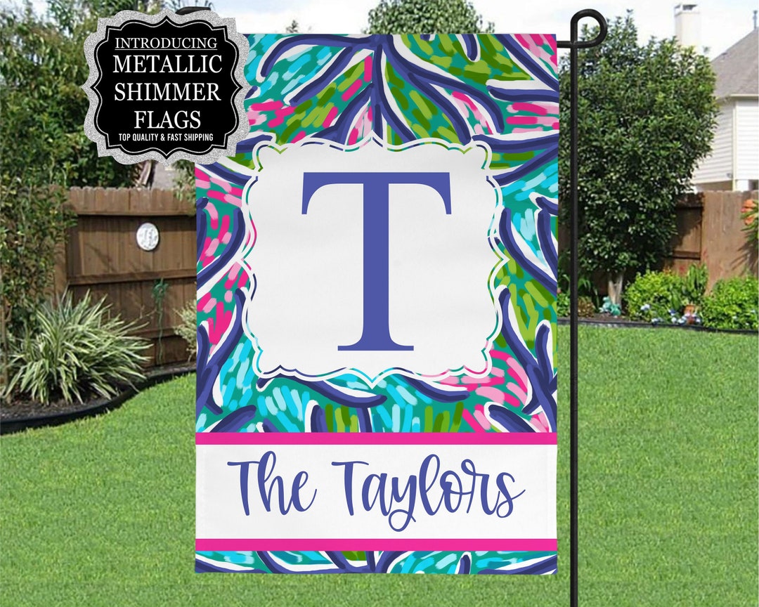 Personalized Nautical Welcome Garden Flag, Family Name Garden Flag ...