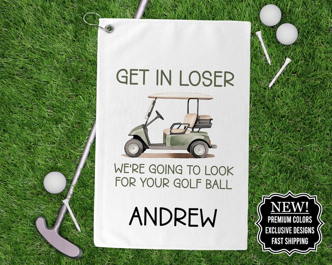 Personalized Funny Golf Towel, Custom Golf Towels for Him, Funny Golf ...