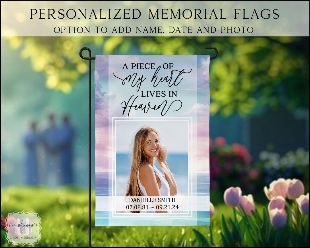 Memorial Garden Flag, in Loving Memory Of, Sympathy Flag, Commentary ...