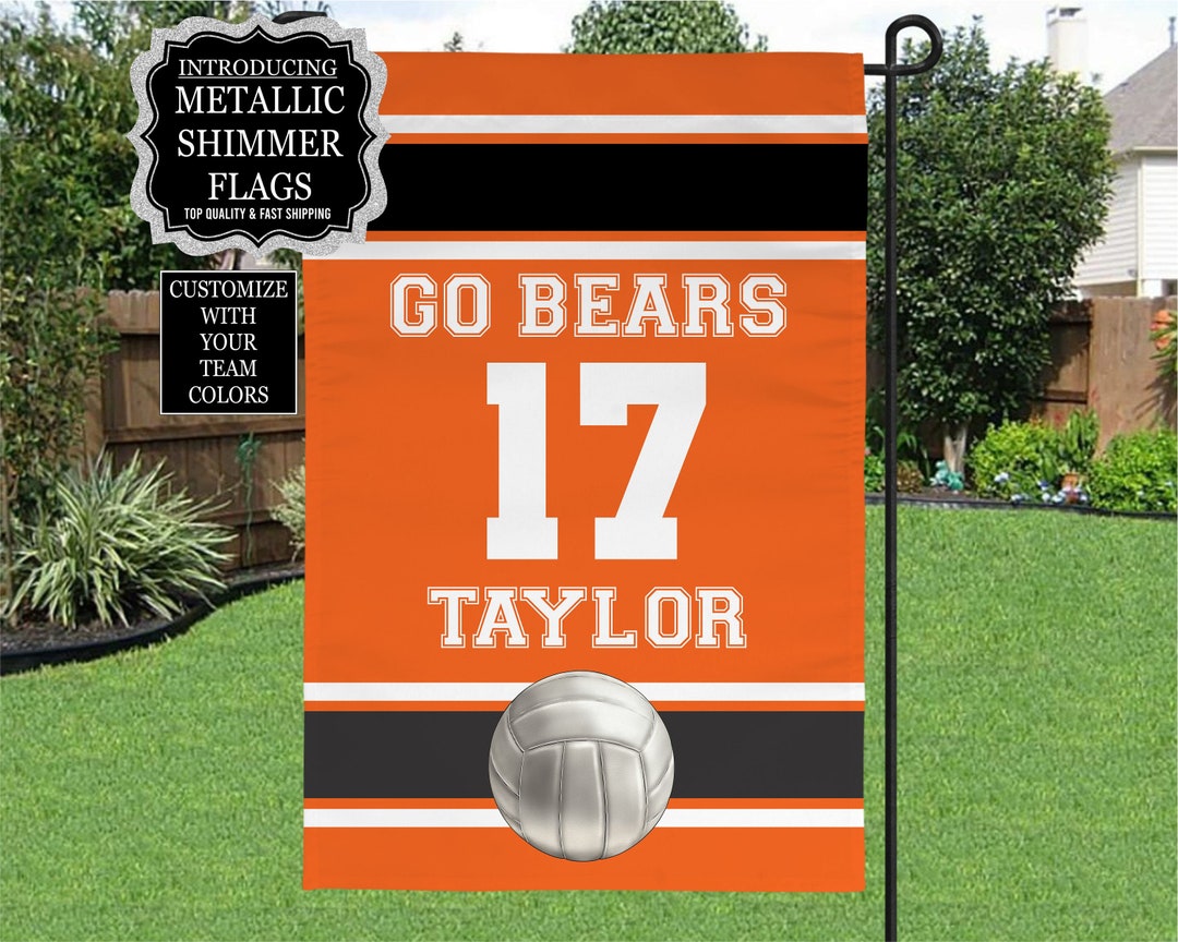 Volleyball Garden Flag, Team Colors Volleyball Garden Flag, Team Spirit ...