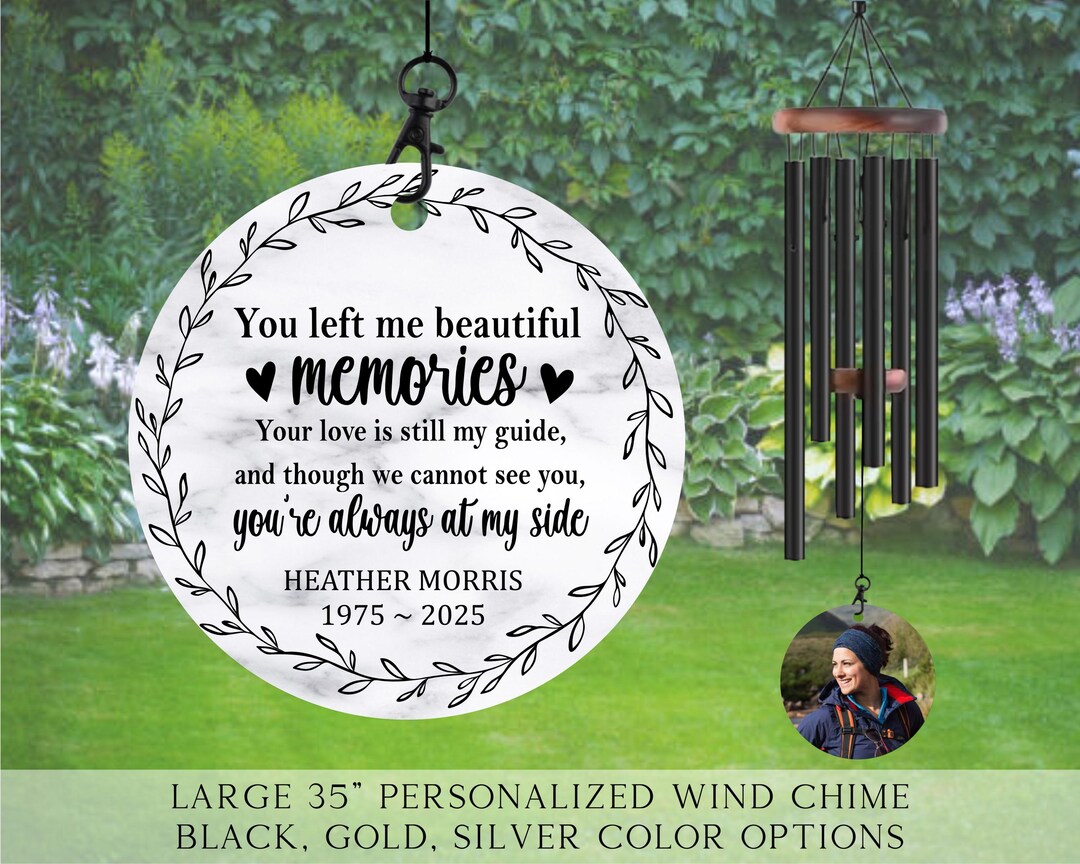 Memorial Wind Chime, in Loving Memory, Remembrance Wind Chime ...