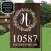 Personalized Address Garden Flag, Winter Garden Flag, Custom Address ...