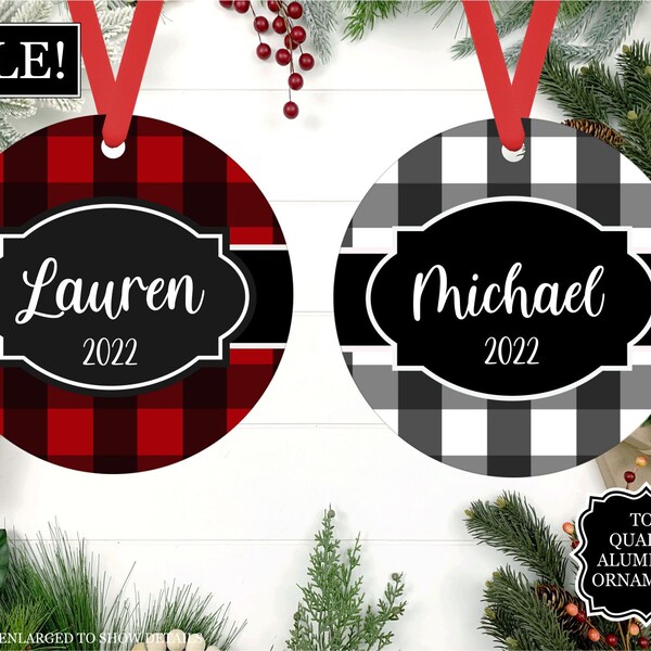 Buffalo Plaid Ornament - Etsy