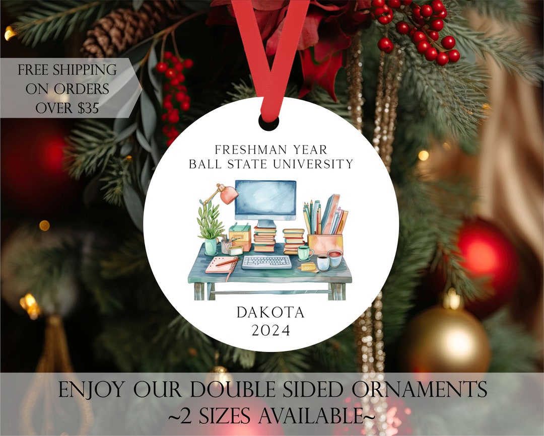 College Ornament, First Year at College Ornament, School Ornament ...