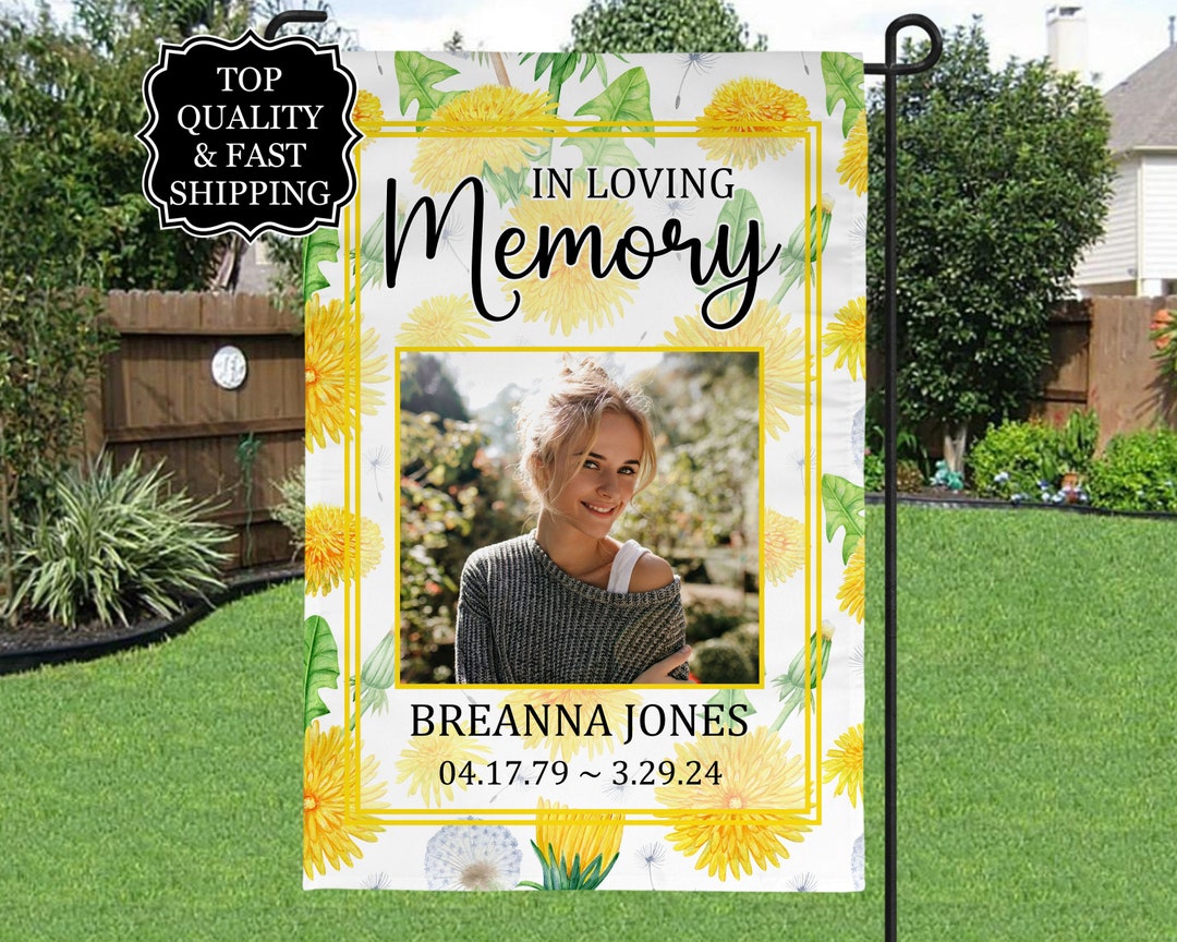 Memorial Garden Flag, in Loving Memory Of, Sympathy Flag, Commentary ...